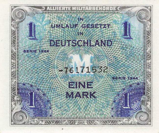 Papermoneyshop - Ro.201d - 1 Mark 1944 UNC